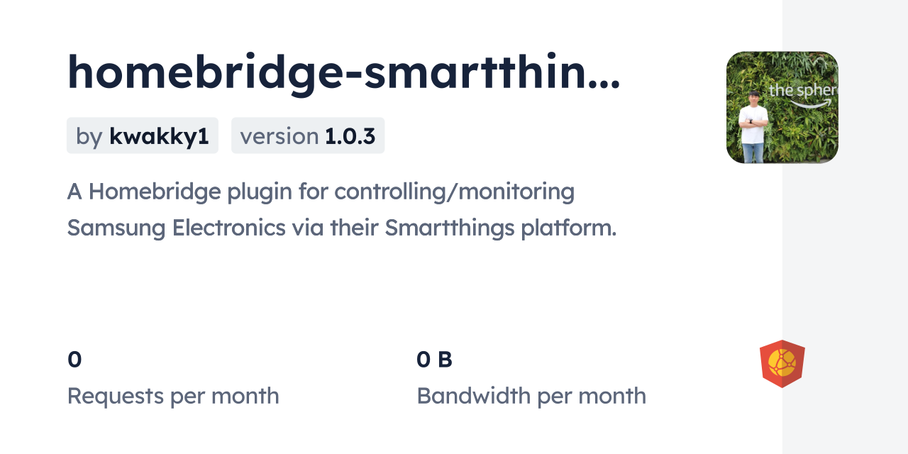 homebridge-smartthings-samsung-electronics CDN by jsDelivr - A CDN for npm and GitHub