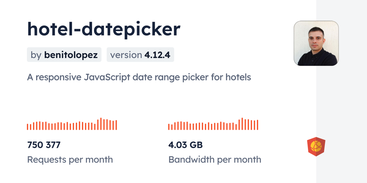 hotel-datepicker CDN by jsDelivr - A CDN for npm and GitHub