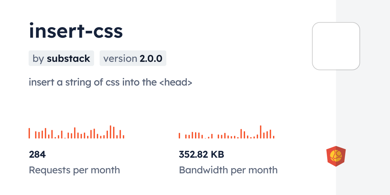insert-css CDN by jsDelivr - A CDN for npm and GitHub