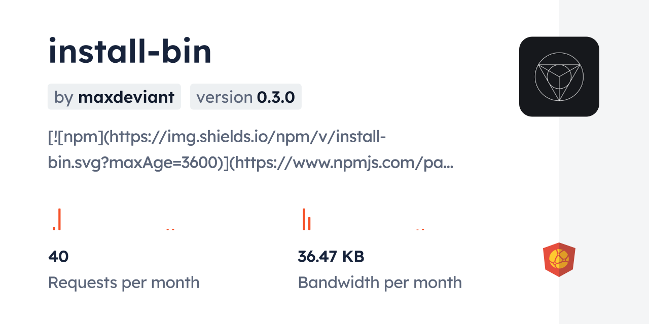 install-bin CDN by jsDelivr - A CDN for npm and GitHub