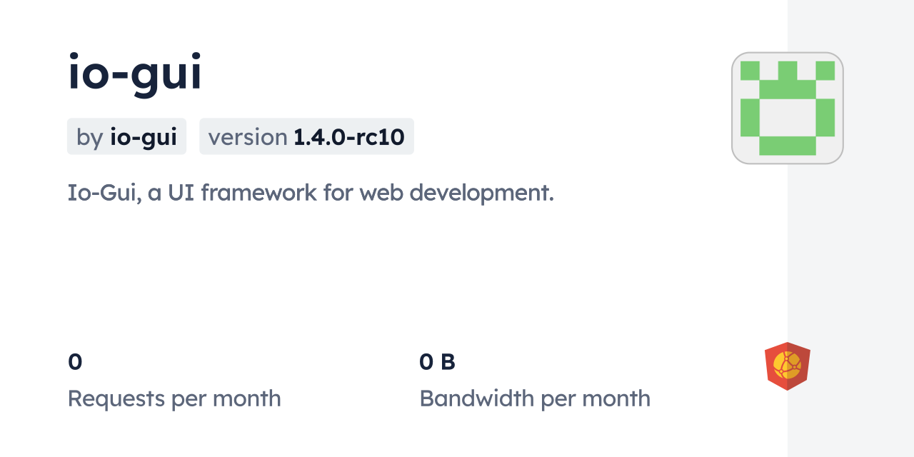 io-gui CDN by jsDelivr - A CDN for npm and GitHub
