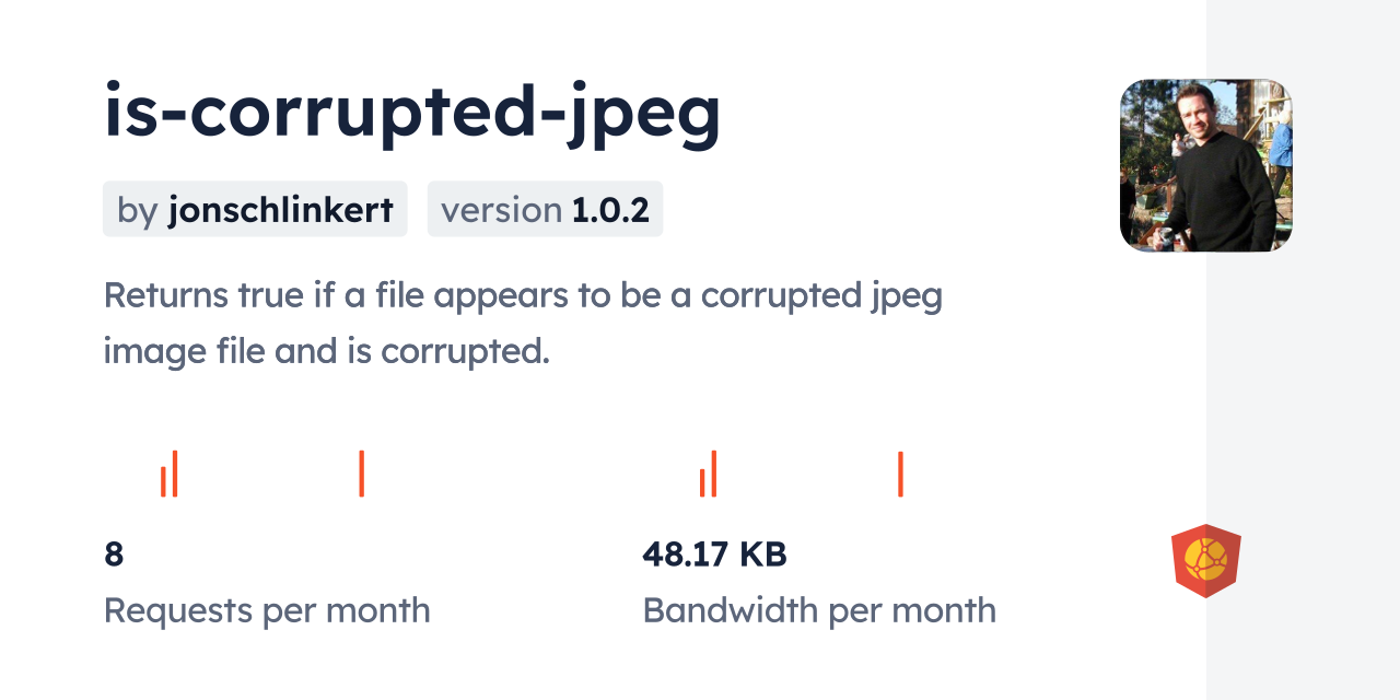 is-corrupted-jpeg CDN by jsDelivr - A CDN for npm and GitHub