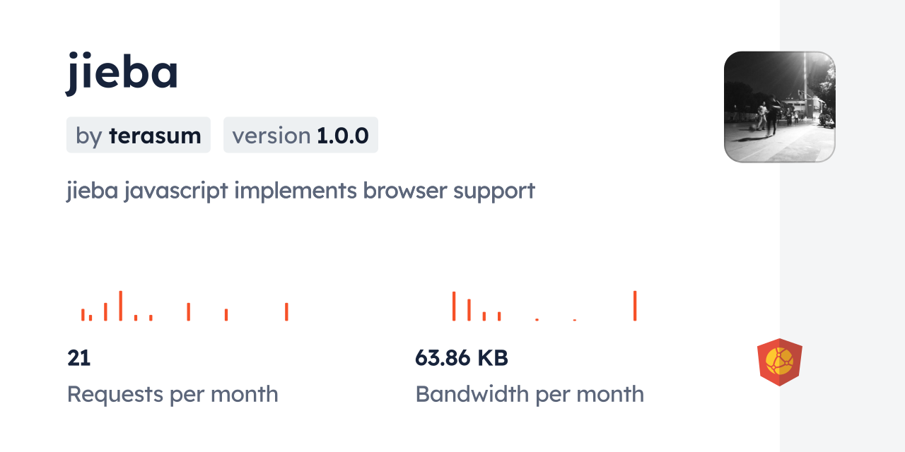 jieba CDN by jsDelivr - A CDN for npm and GitHub