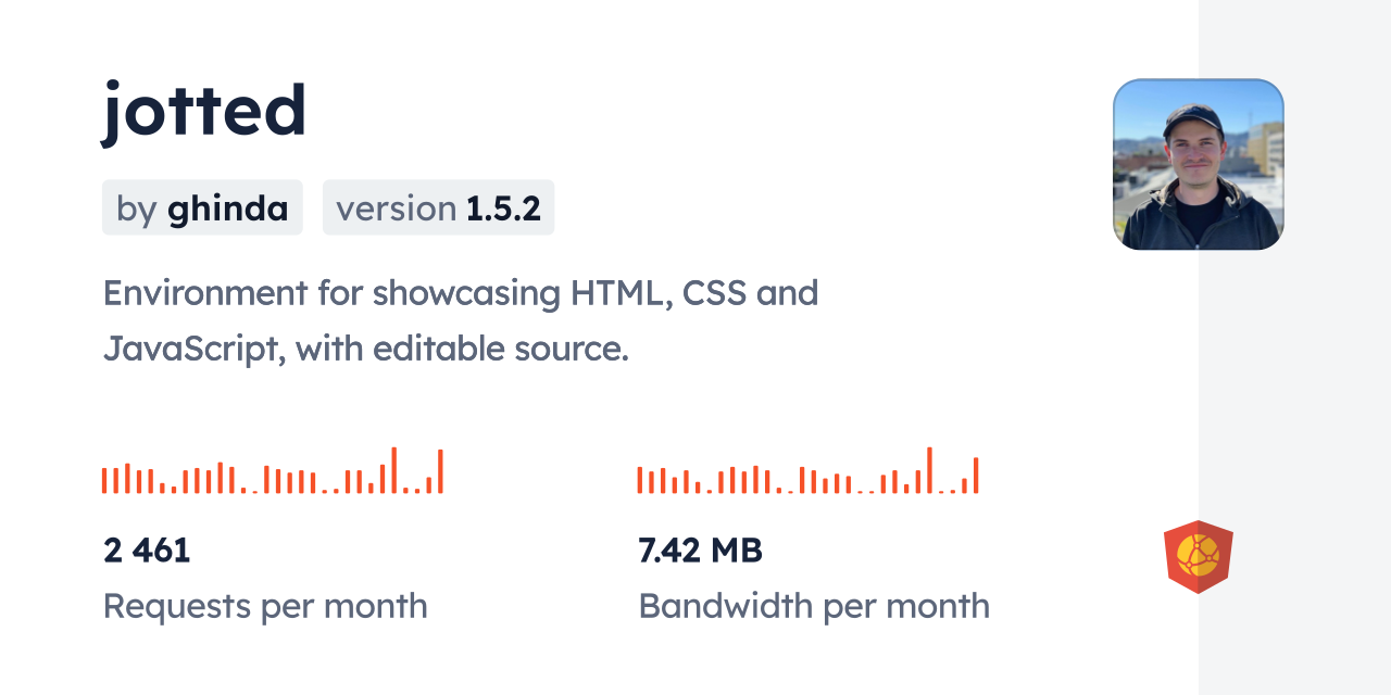 jotted CDN by jsDelivr - A CDN for npm and GitHub