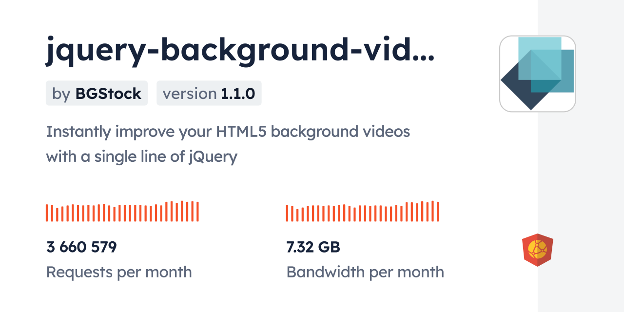 jquery-background-video CDN by jsDelivr - A CDN for npm and GitHub