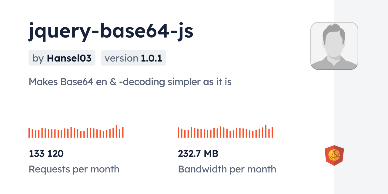 jquery-base64-js CDN by jsDelivr - A CDN for npm and GitHub
