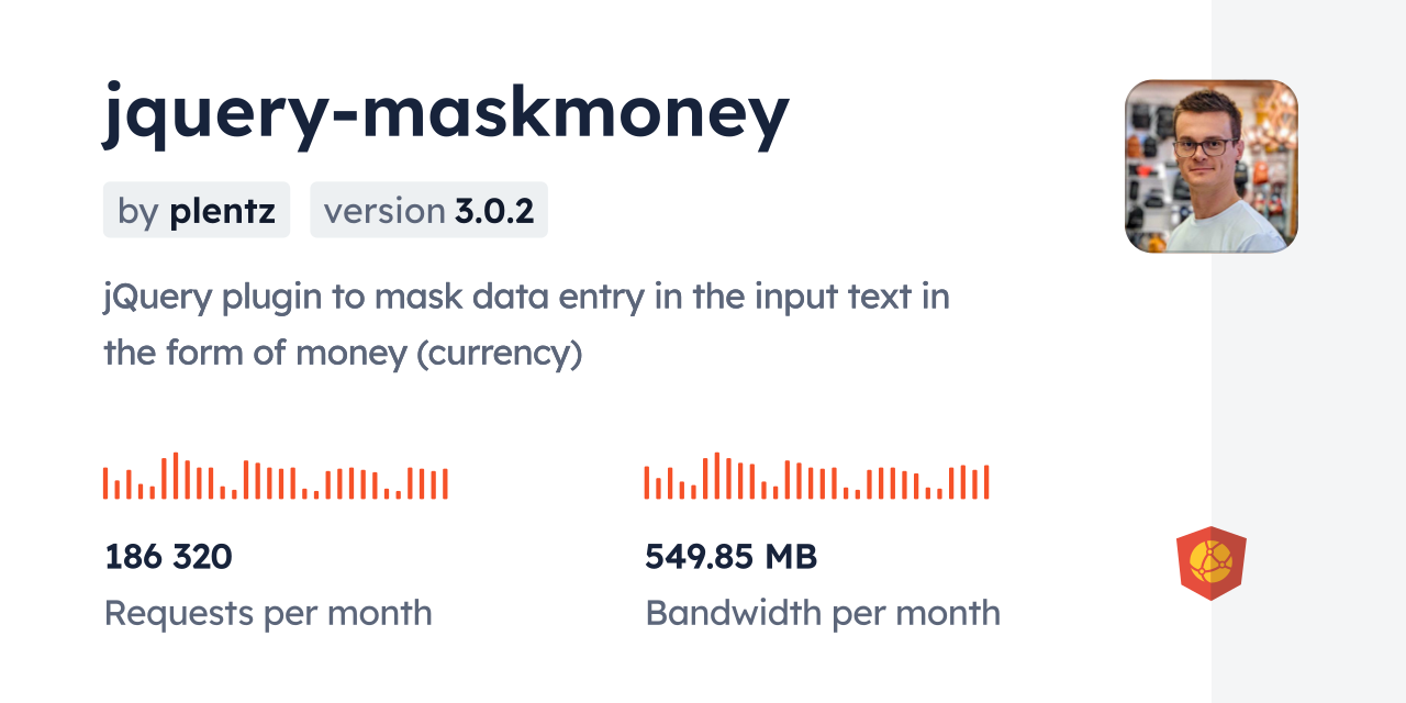 jquery-maskmoney CDN by jsDelivr - A CDN for npm and GitHub