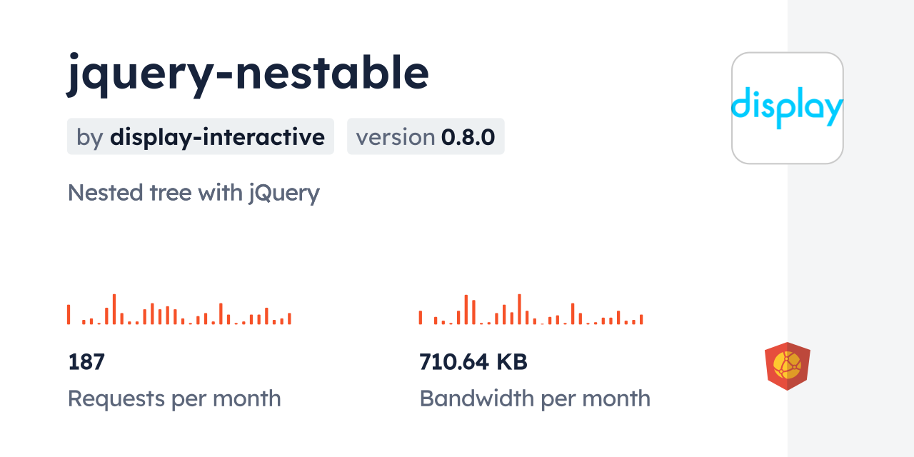 jquery-nestable CDN by jsDelivr - A CDN for npm and GitHub