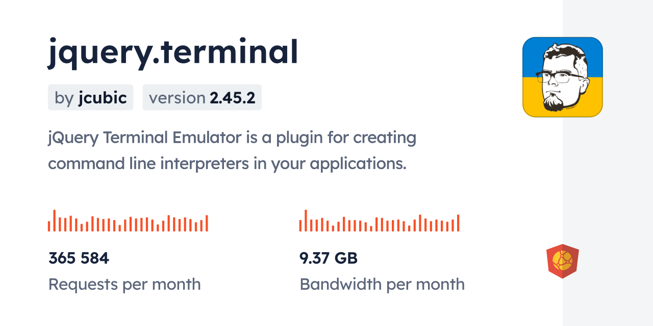 jquery.terminal CDN by jsDelivr - A CDN for npm and GitHub