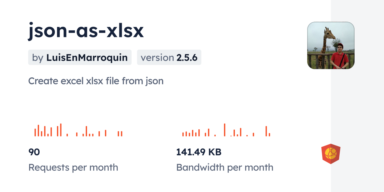 json-as-xlsx CDN by jsDelivr - A CDN for npm and GitHub