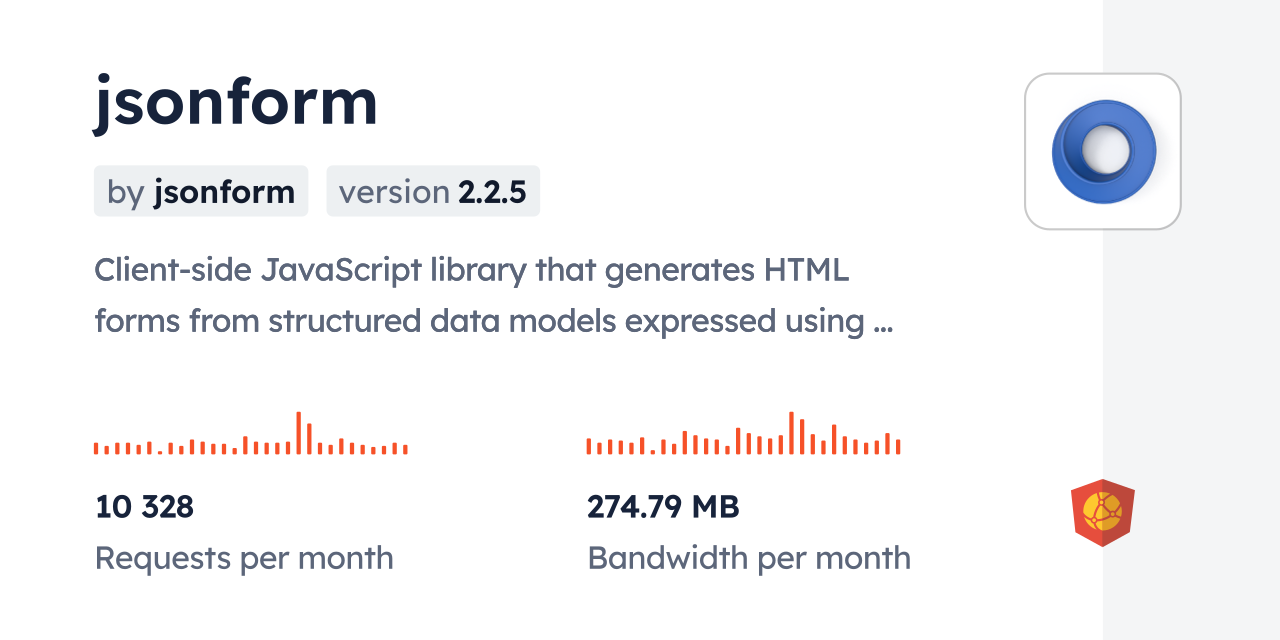jsonform CDN by jsDelivr - A CDN for npm and GitHub