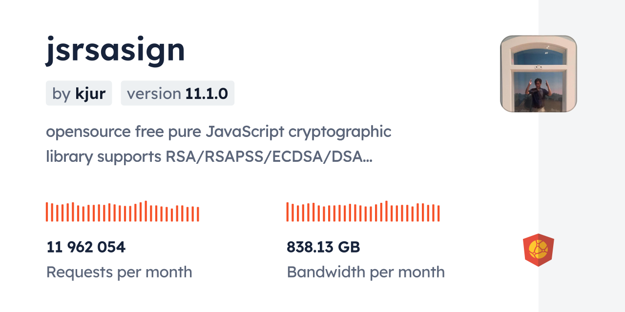 jsrsasign CDN by jsDelivr - A CDN for npm and GitHub