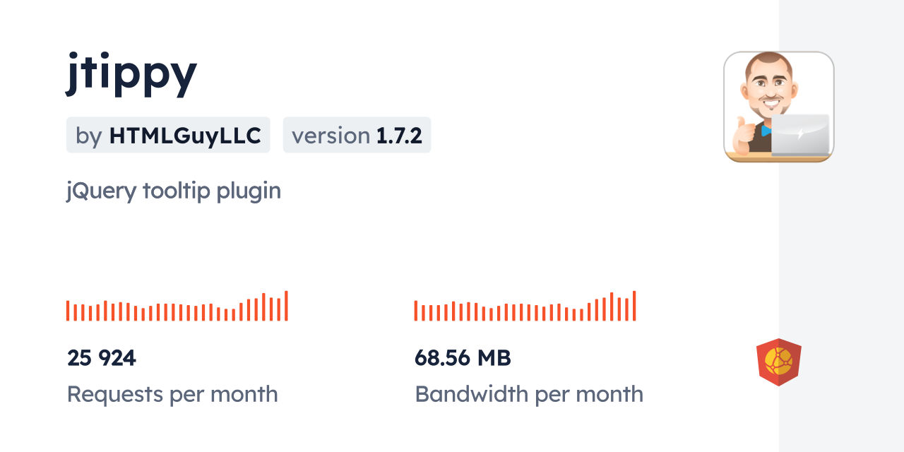 jtippy CDN by jsDelivr - A CDN for npm and GitHub