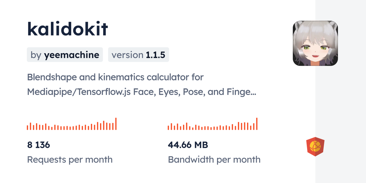 kalidokit CDN by jsDelivr - A CDN for npm and GitHub