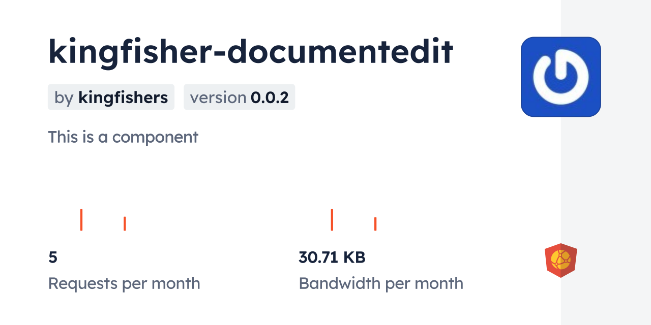 kingfisher-documentedit CDN by jsDelivr - A CDN for npm and GitHub