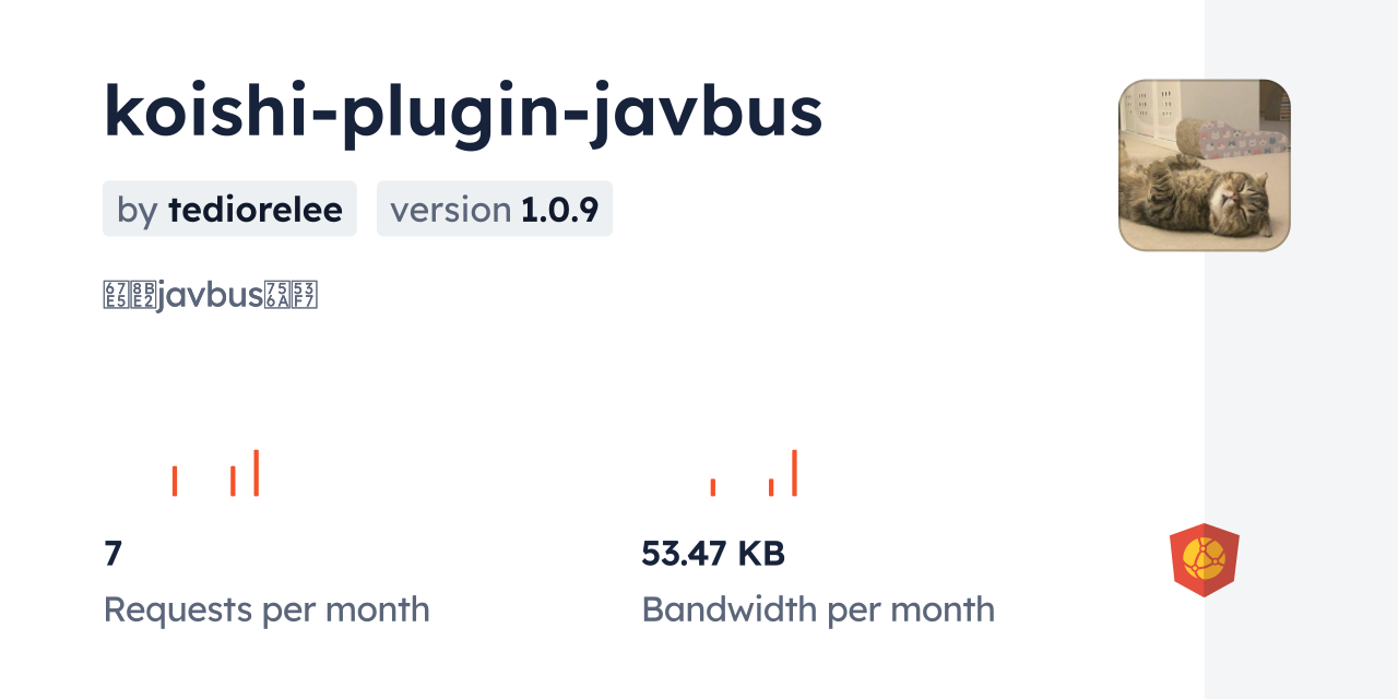 koishi-plugin-javbus CDN by jsDelivr - A CDN for npm and GitHub