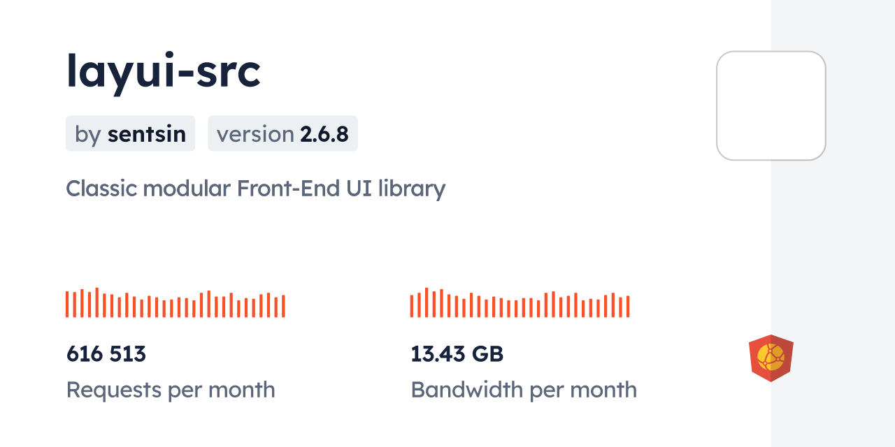 layui-src CDN by jsDelivr - A CDN for npm and GitHub