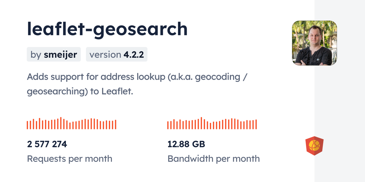 leaflet-geosearch CDN by jsDelivr - A CDN for npm and GitHub