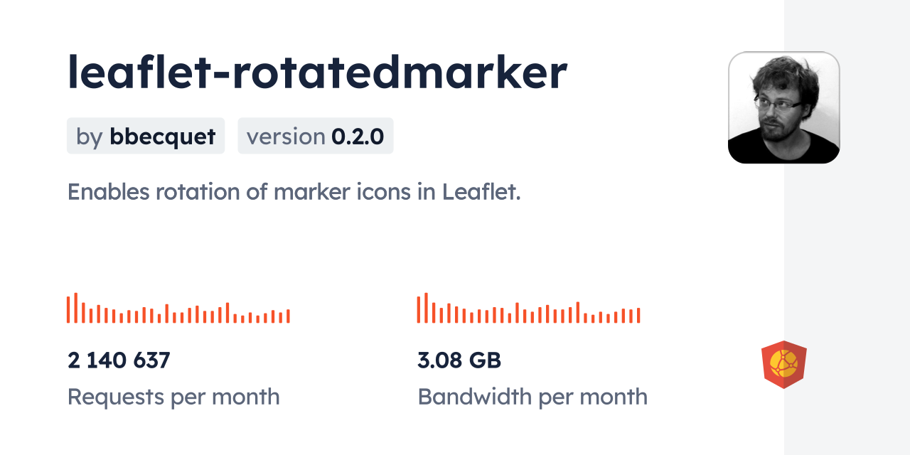 leaflet-rotatedmarker CDN by jsDelivr - A CDN for npm and GitHub
