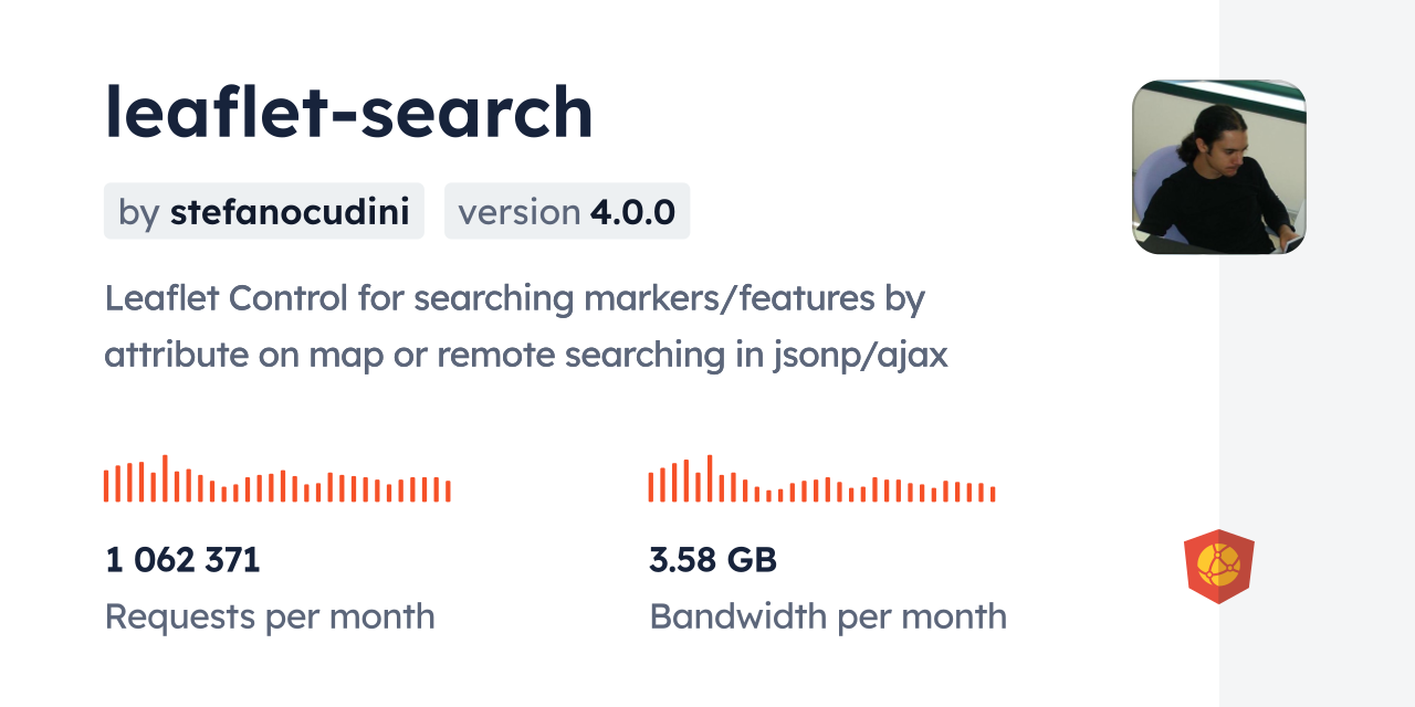 leaflet-search CDN by jsDelivr - A CDN for npm and GitHub