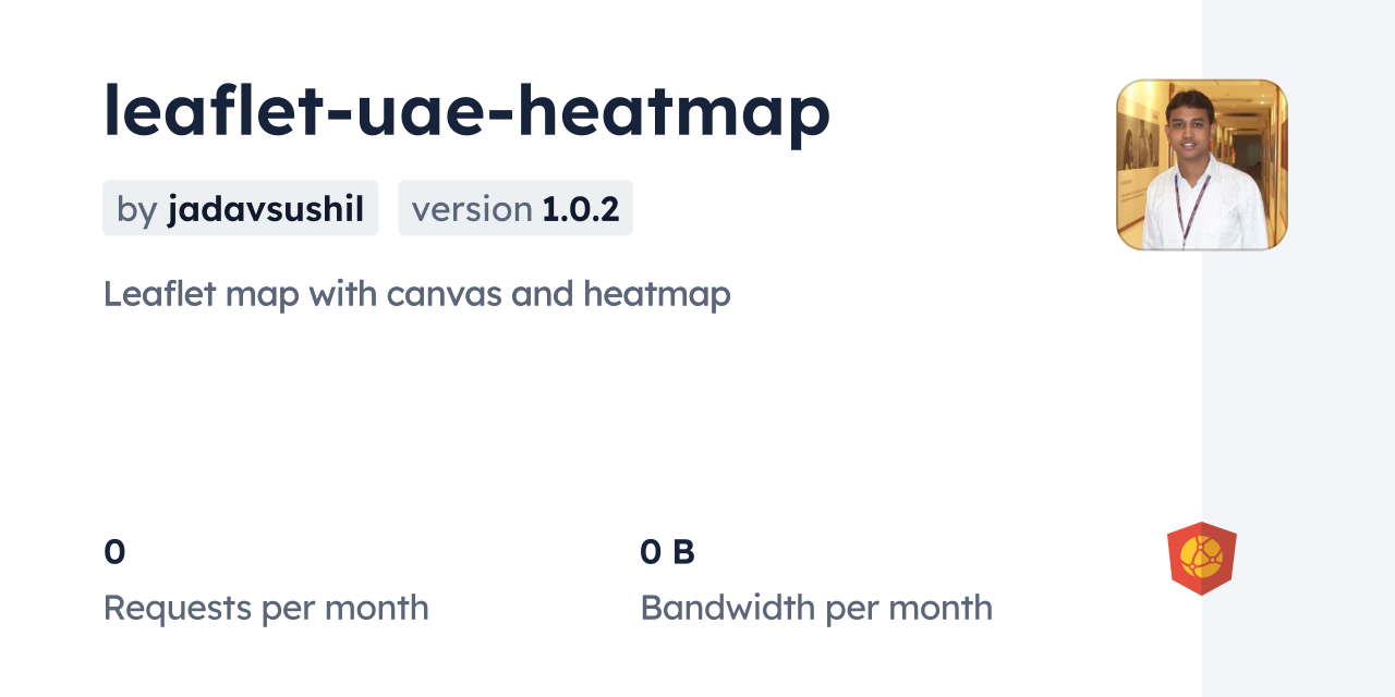 leaflet-uae-heatmap CDN by jsDelivr - A CDN for npm and GitHub