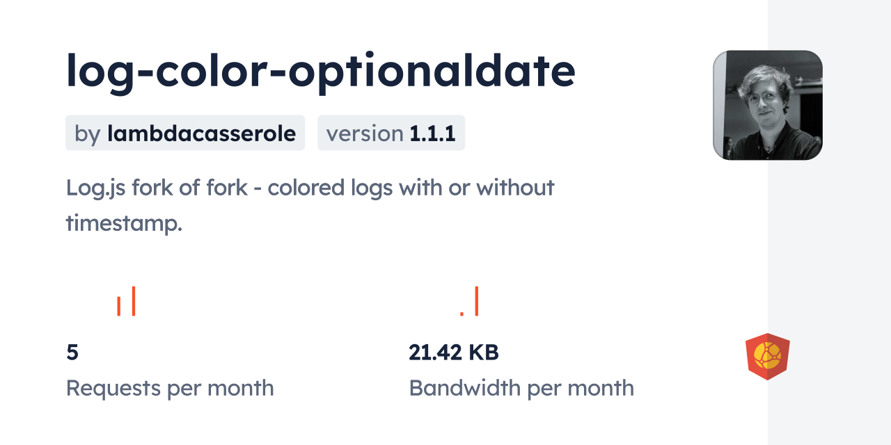 log-color-optionaldate CDN by jsDelivr - A CDN for npm and GitHub