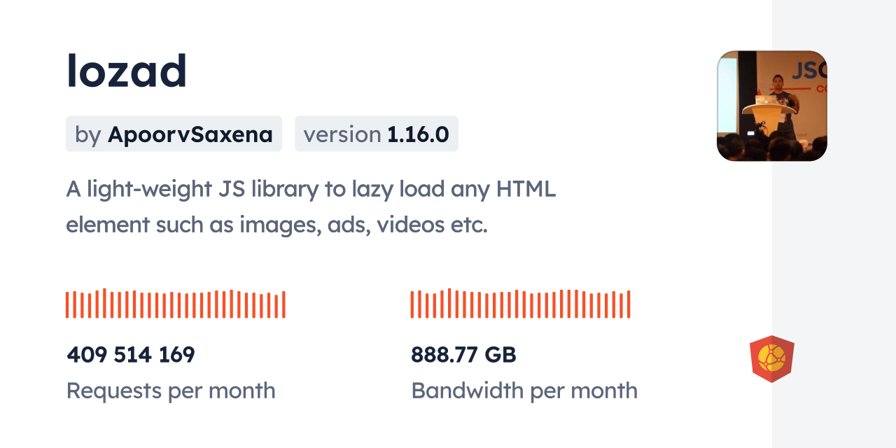 lozad CDN by jsDelivr - A CDN for npm and GitHub