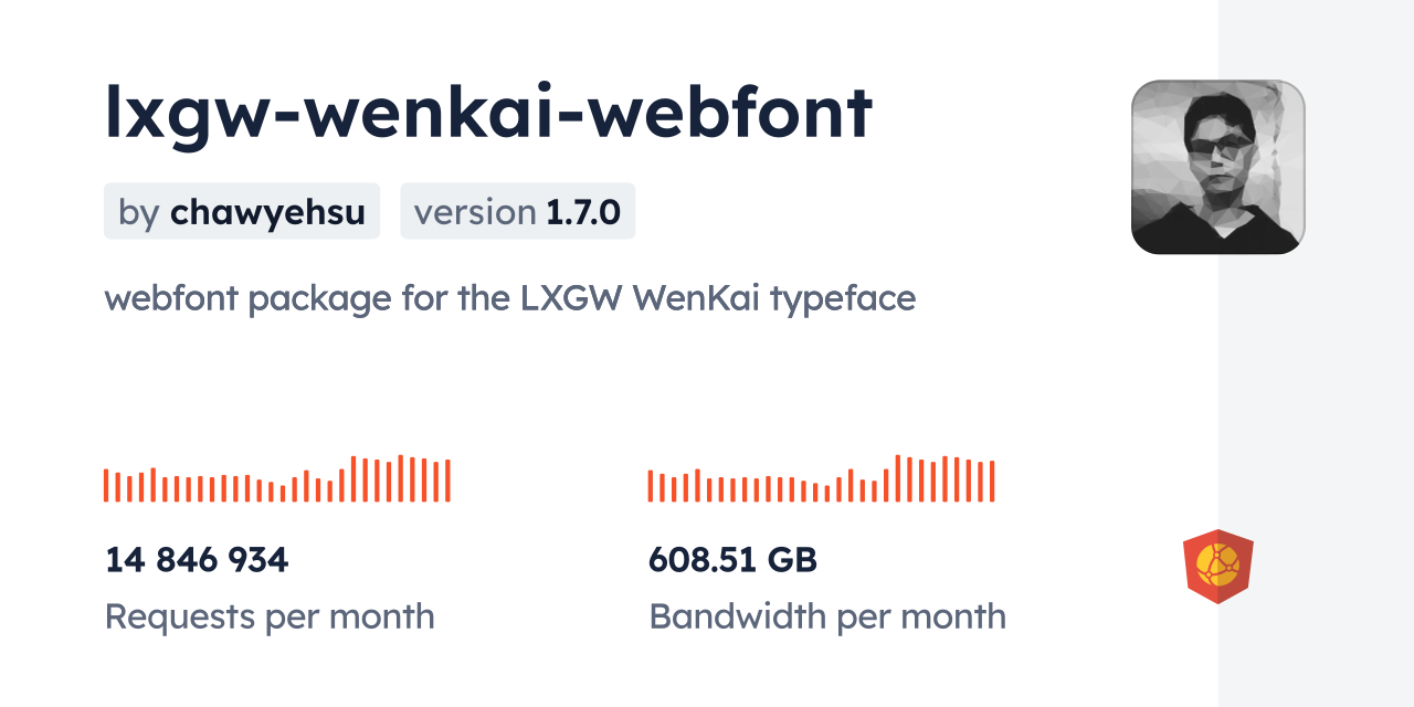 lxgw-wenkai-webfont CDN by jsDelivr - A CDN for npm and GitHub