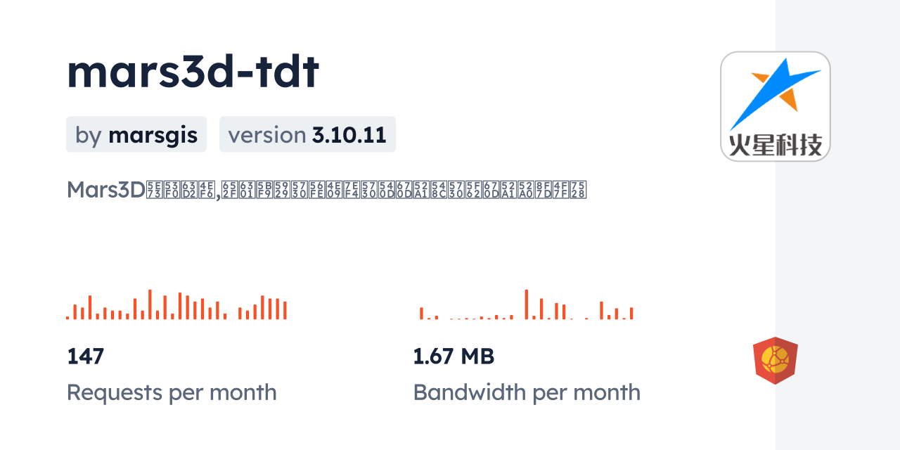 mars3d-tdt CDN by jsDelivr - A CDN for npm and GitHub