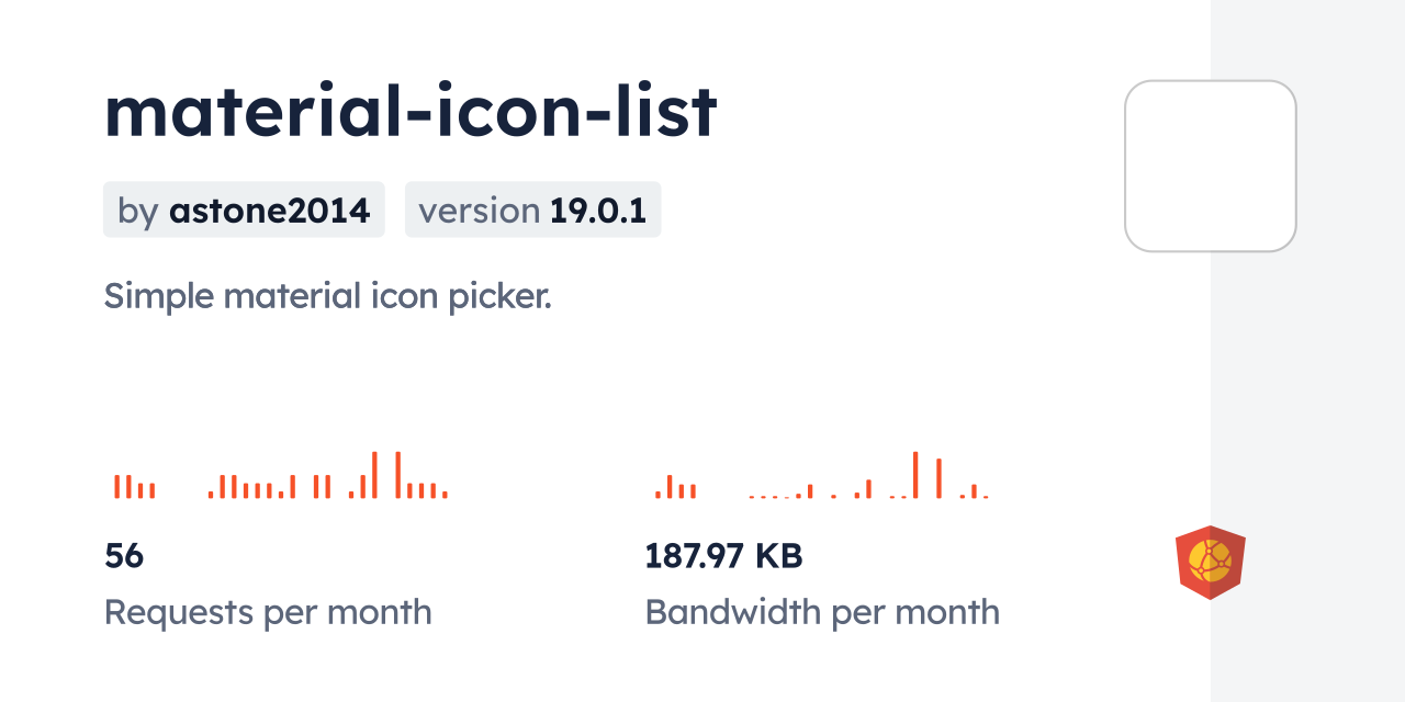 material-icon-list CDN by jsDelivr - A CDN for npm and GitHub