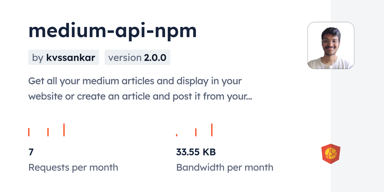 medium-api-npm CDN by jsDelivr - A CDN for npm and GitHub