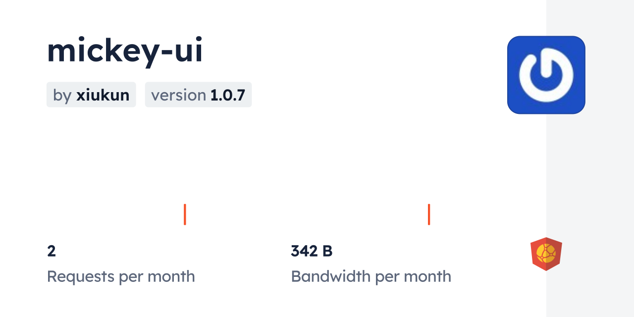 mickey-ui CDN by jsDelivr - A CDN for npm and GitHub