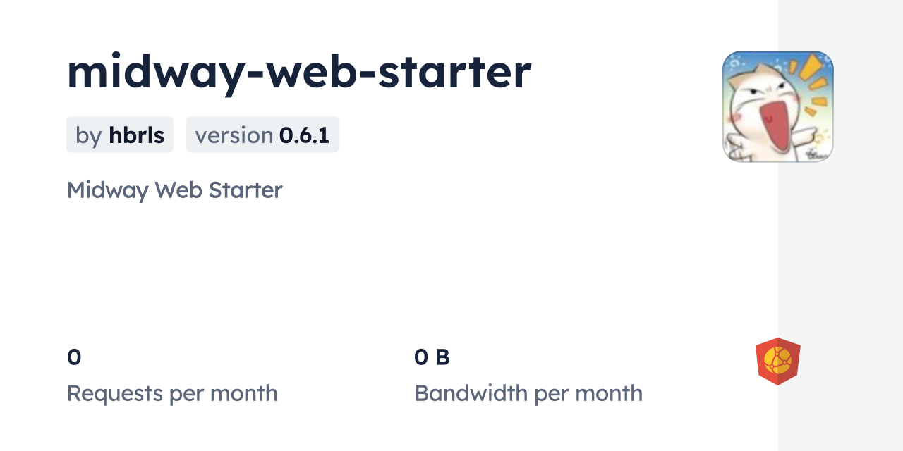 midway-web-starter CDN by jsDelivr - A CDN for npm and GitHub