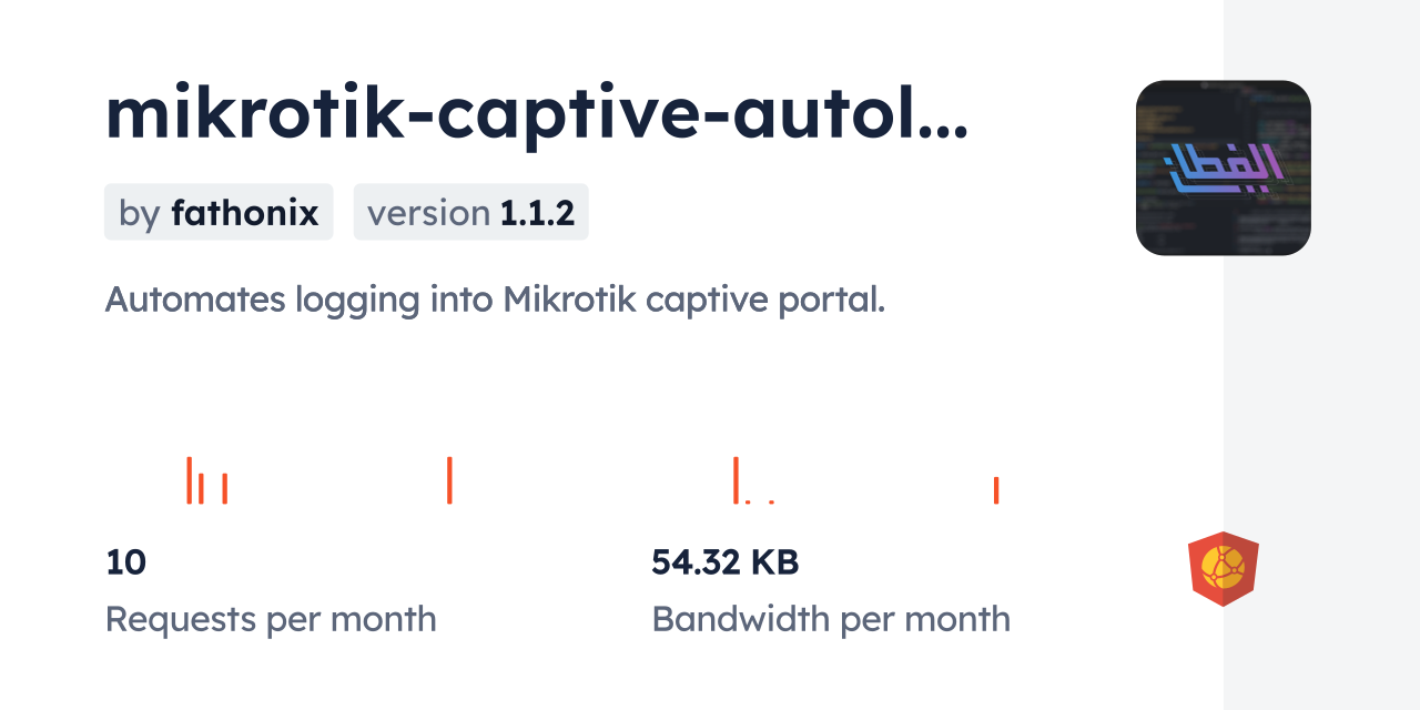 mikrotik-captive-autologin CDN by jsDelivr - A CDN for npm and GitHub