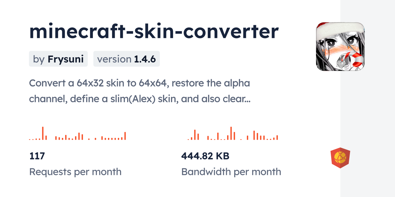 minecraft-skin-converter CDN by jsDelivr - A CDN for npm and GitHub
