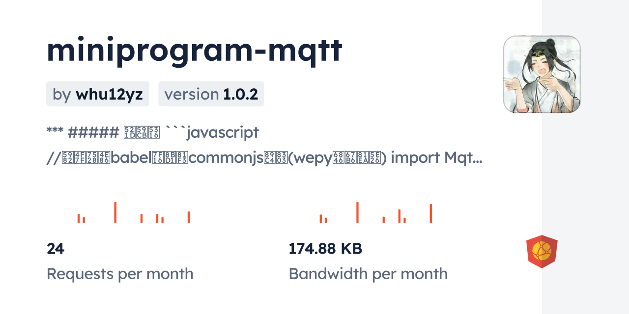 miniprogram-mqtt CDN by jsDelivr - A CDN for npm and GitHub