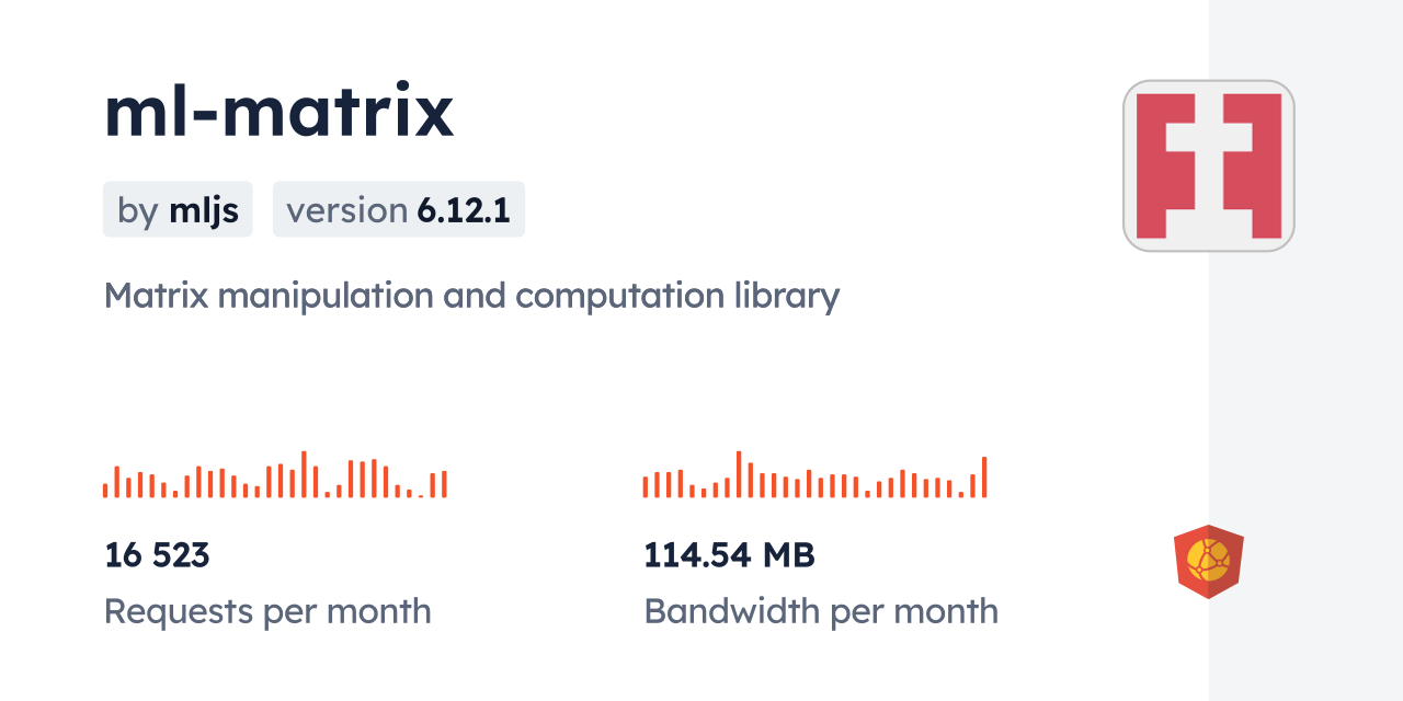 ml-matrix CDN by jsDelivr - A CDN for npm and GitHub