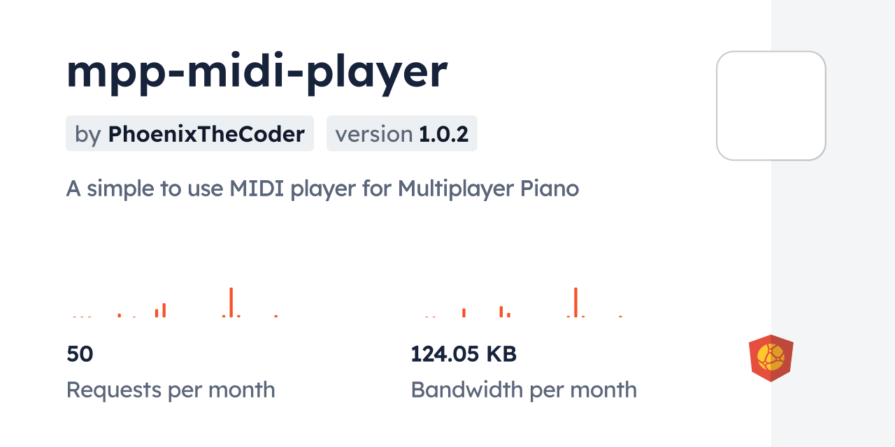 mpp-midi-player CDN by jsDelivr - A CDN for npm and GitHub