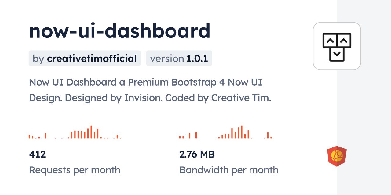 now-ui-dashboard CDN by jsDelivr - A CDN for npm and GitHub