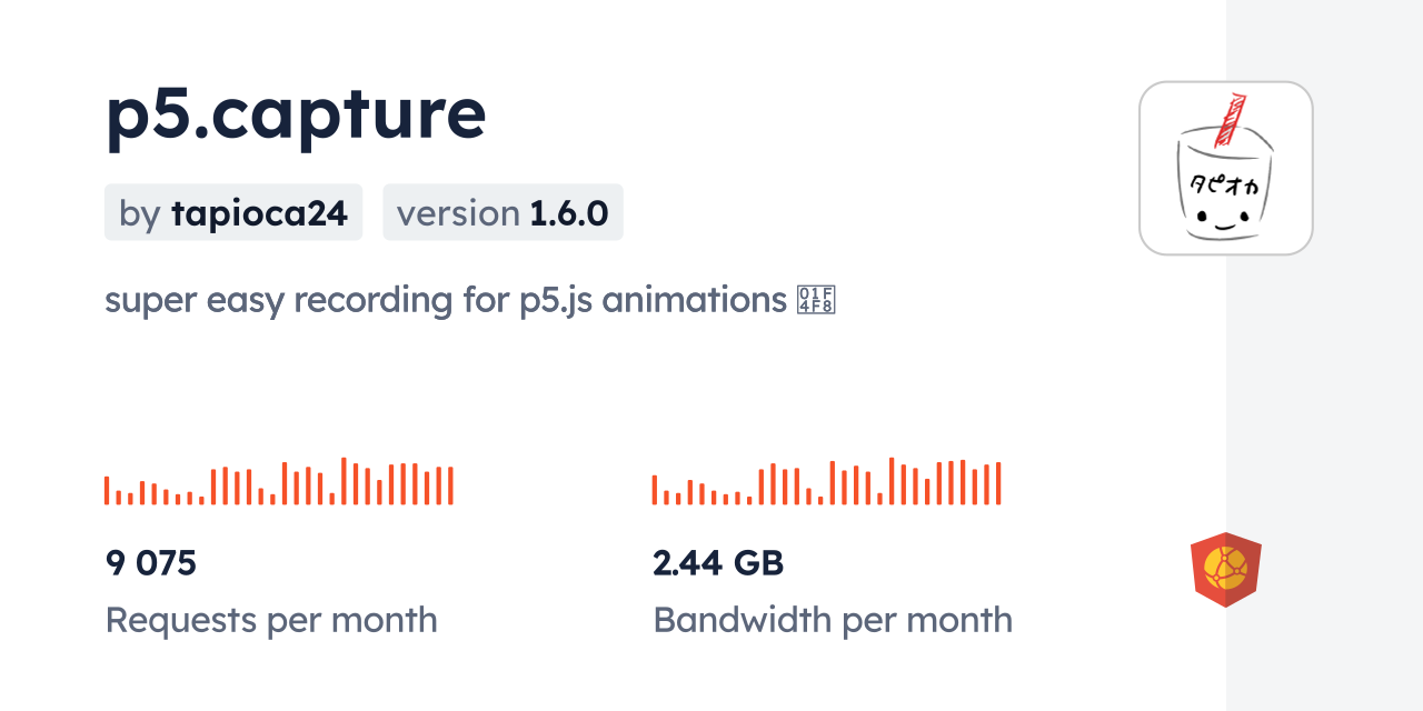 p5.capture CDN by jsDelivr - A CDN for npm and GitHub