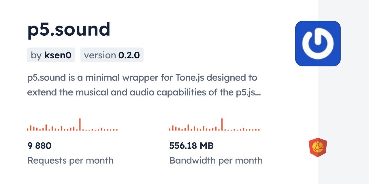 p5.sound CDN by jsDelivr - A CDN for npm and GitHub