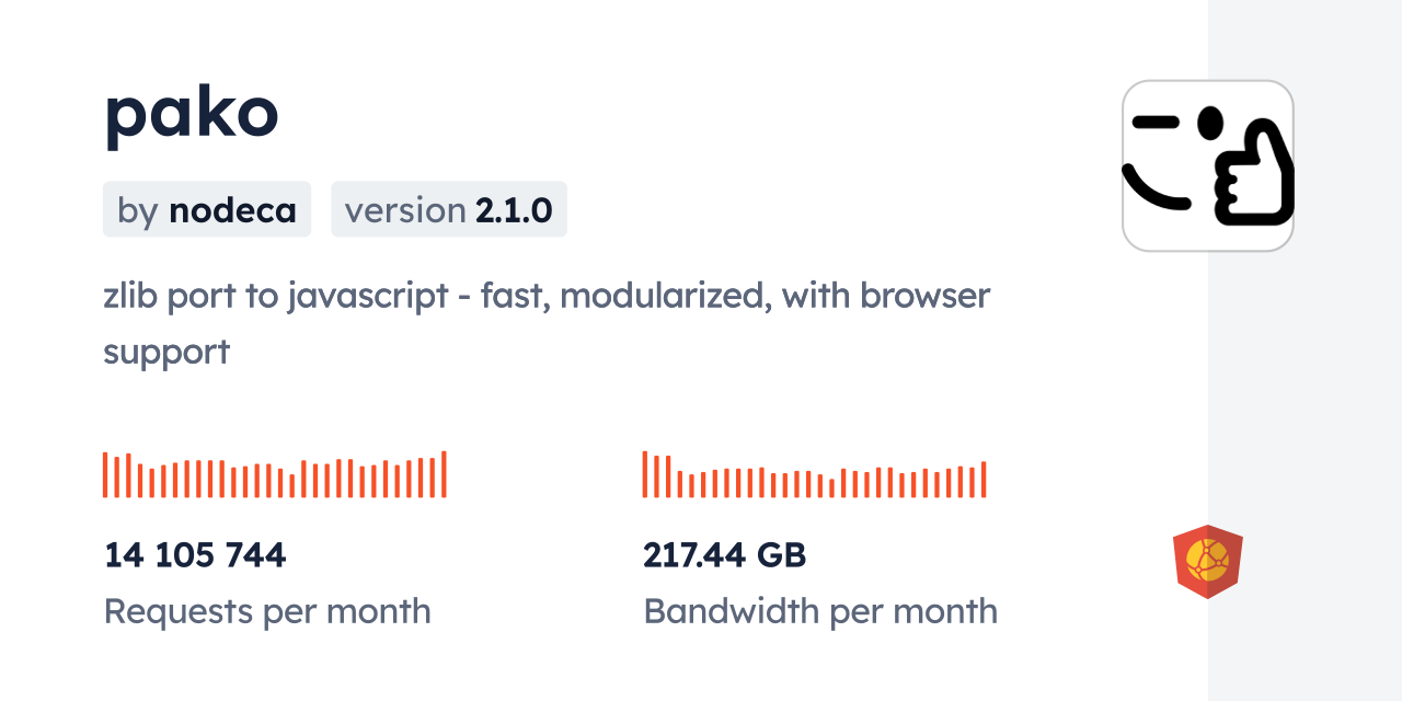 pako CDN by jsDelivr - A CDN for npm and GitHub