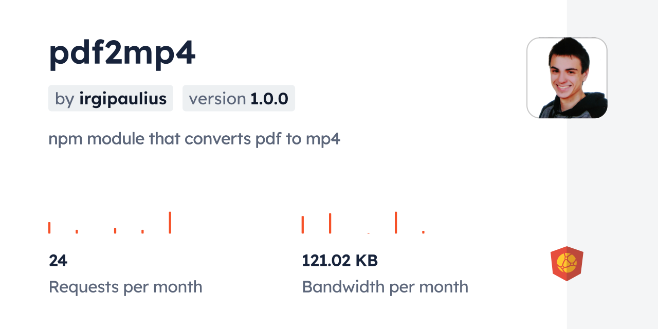 pdf2mp4 CDN by jsDelivr - A CDN for npm and GitHub