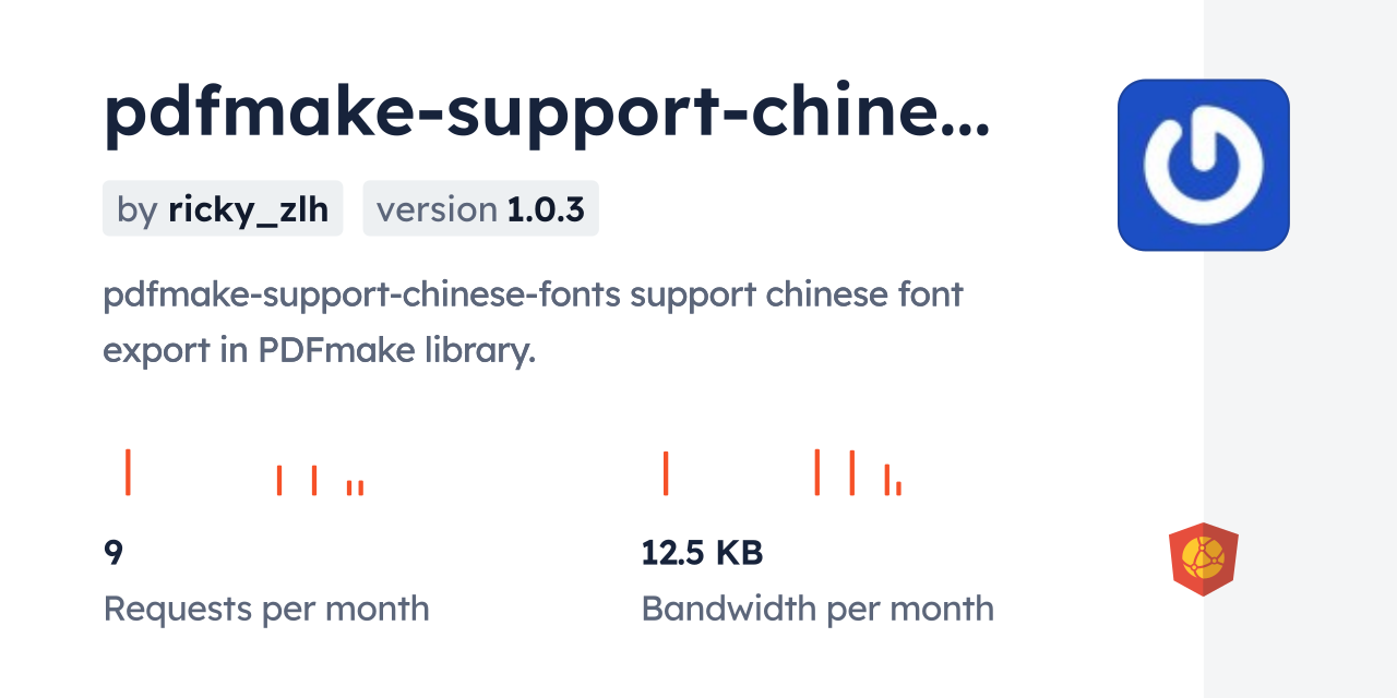 pdfmake-support-chinese-fonts CDN by jsDelivr - A CDN for npm and GitHub