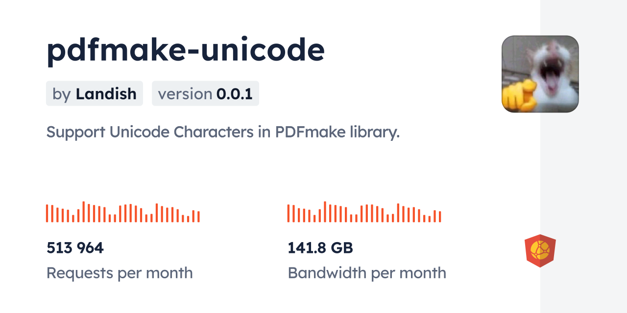 pdfmake-unicode CDN by jsDelivr - A CDN for npm and GitHub