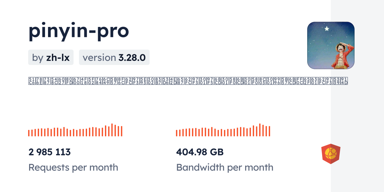 pinyin-pro CDN by jsDelivr - A CDN for npm and GitHub