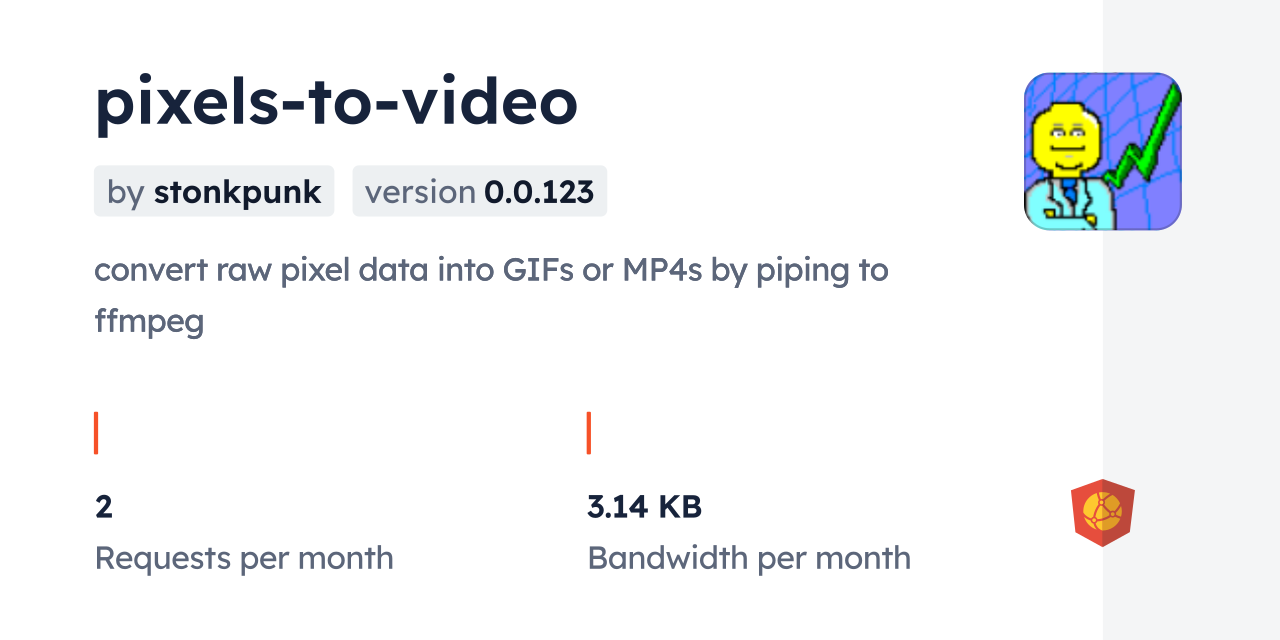 pixels-to-video CDN by jsDelivr - A CDN for npm and GitHub
