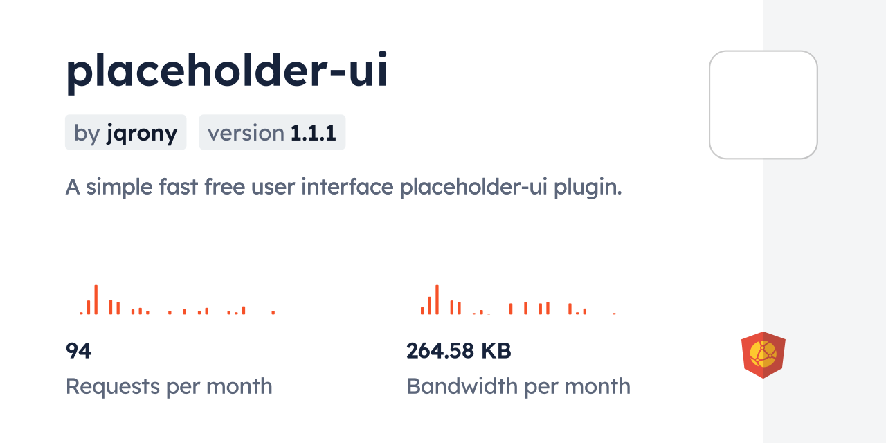 placeholder-ui CDN by jsDelivr - A CDN for npm and GitHub