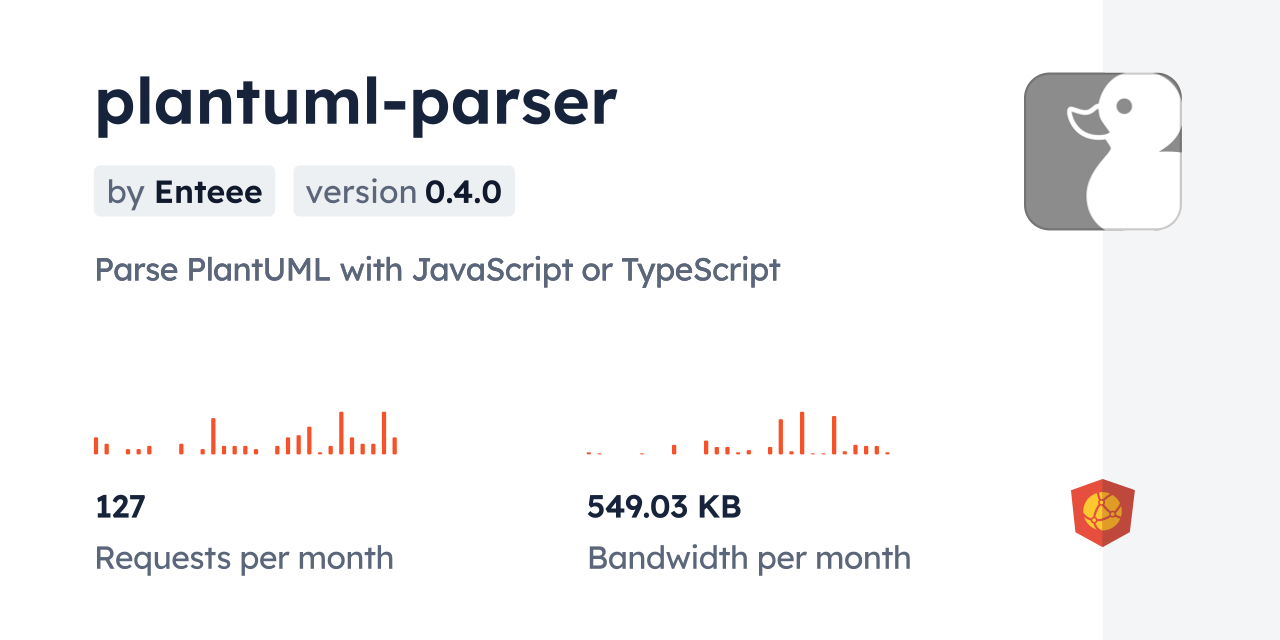plantuml-parser CDN by jsDelivr - A CDN for npm and GitHub