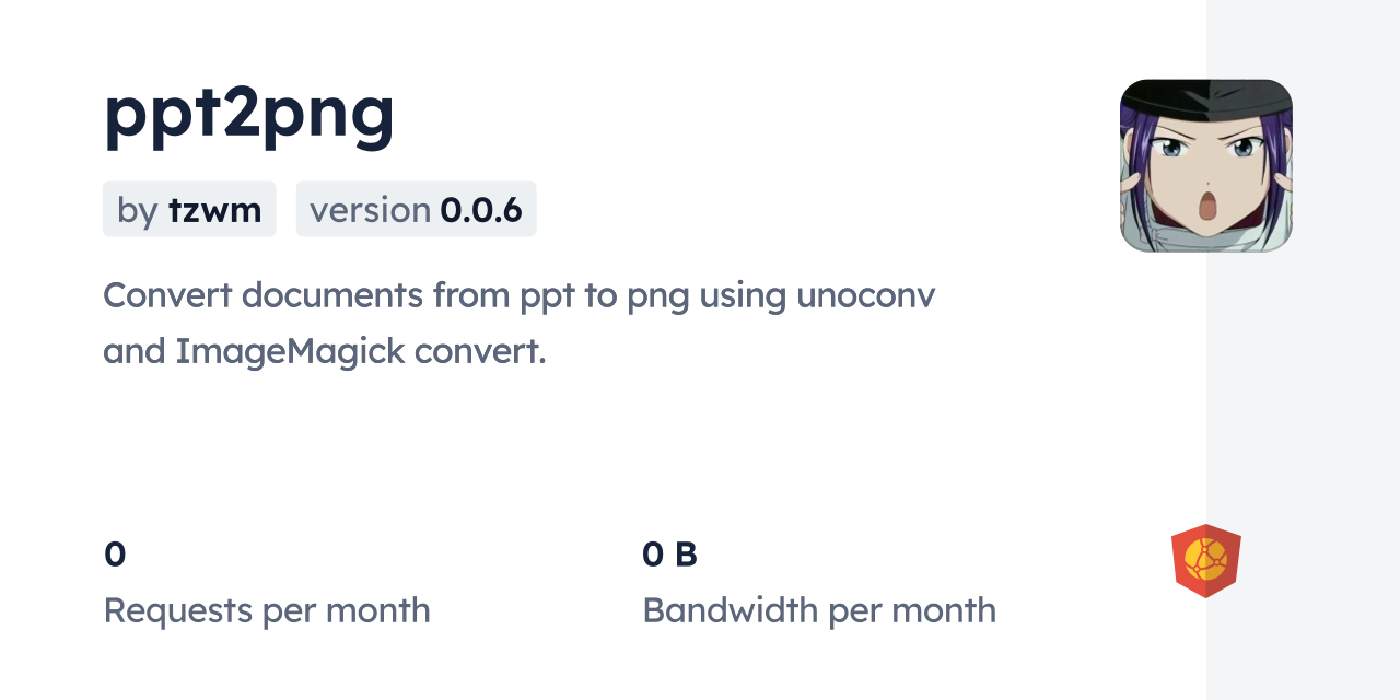 ppt2png CDN by jsDelivr - A CDN for npm and GitHub